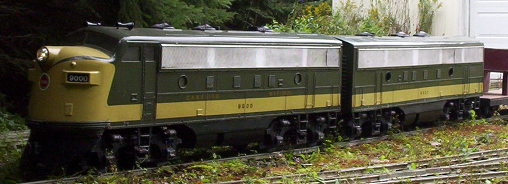 7 1/4″ F7 Diesels & Freight Cars – Golden Horseshoe Live Steamers